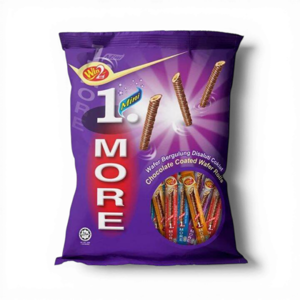 Win2 Mini 1 More Chocolate Coated Wafer Rolls (360g) - Candy Empire
